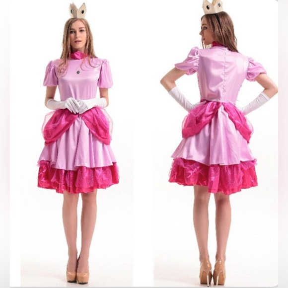 unbranded | Dresses | Super Mario Deluxe Princess Peach Costume For ...
